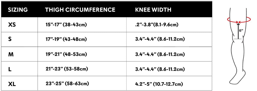X8 Knee Brace Size and Fit – Mobius Braces Canada